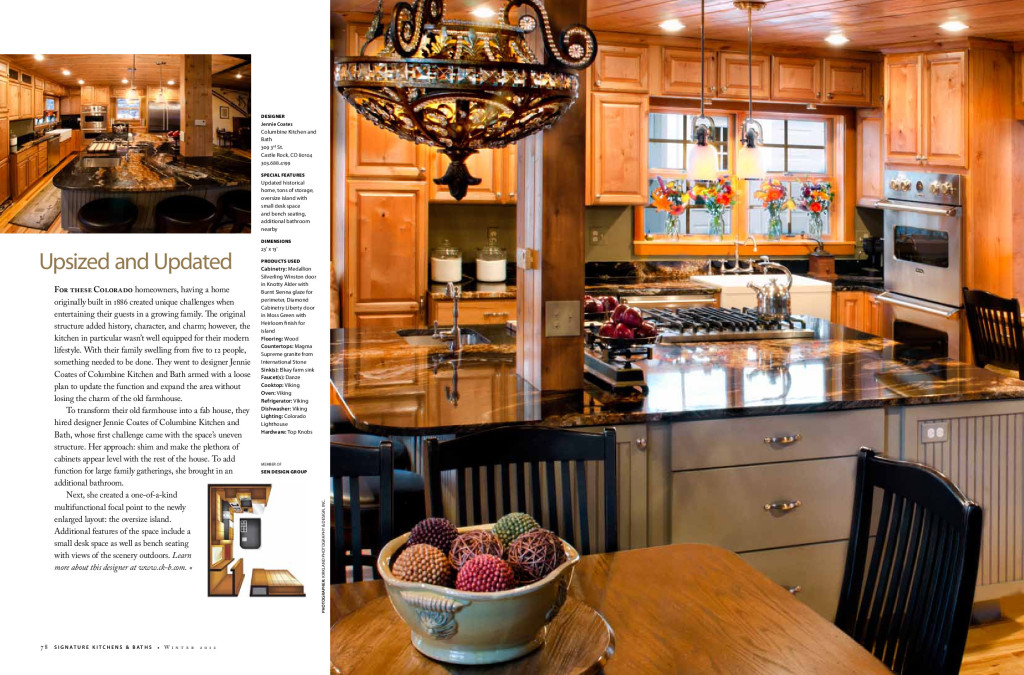 Magazine Spread Kitchen - Columbine Kitchen and Bath